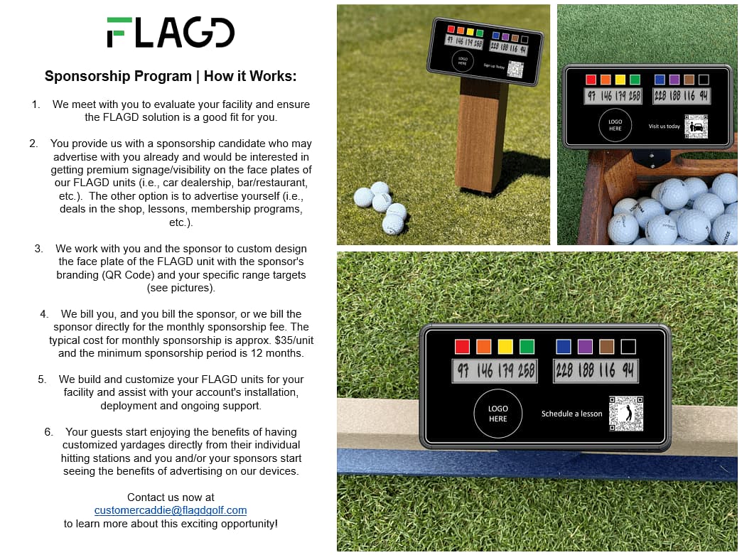 Flagd Golf | FLAGD Golf Sponsorship Program