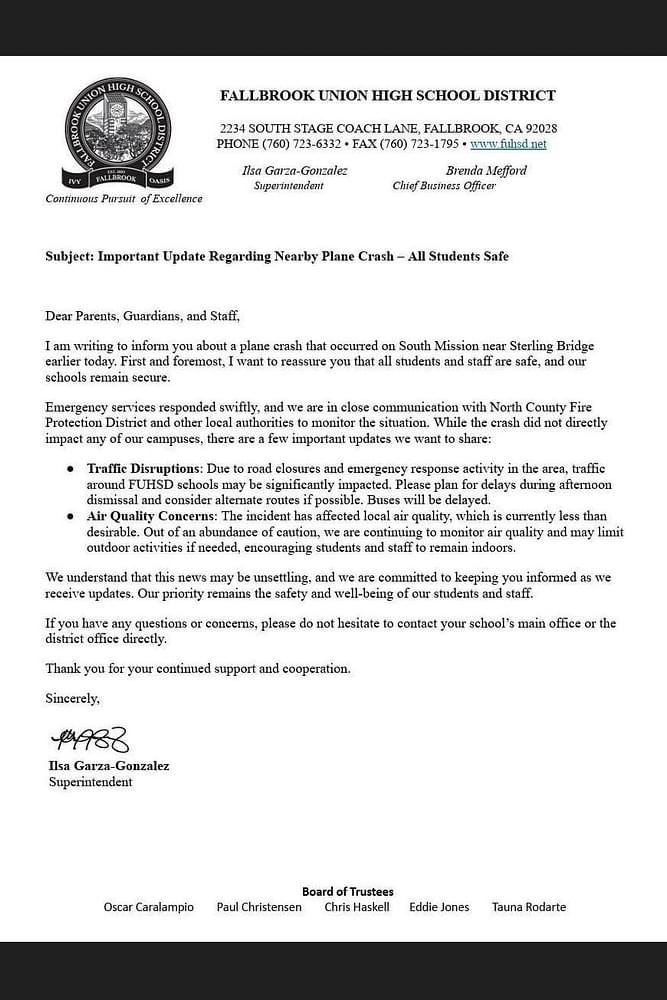 Fallbrook Union High | District Home